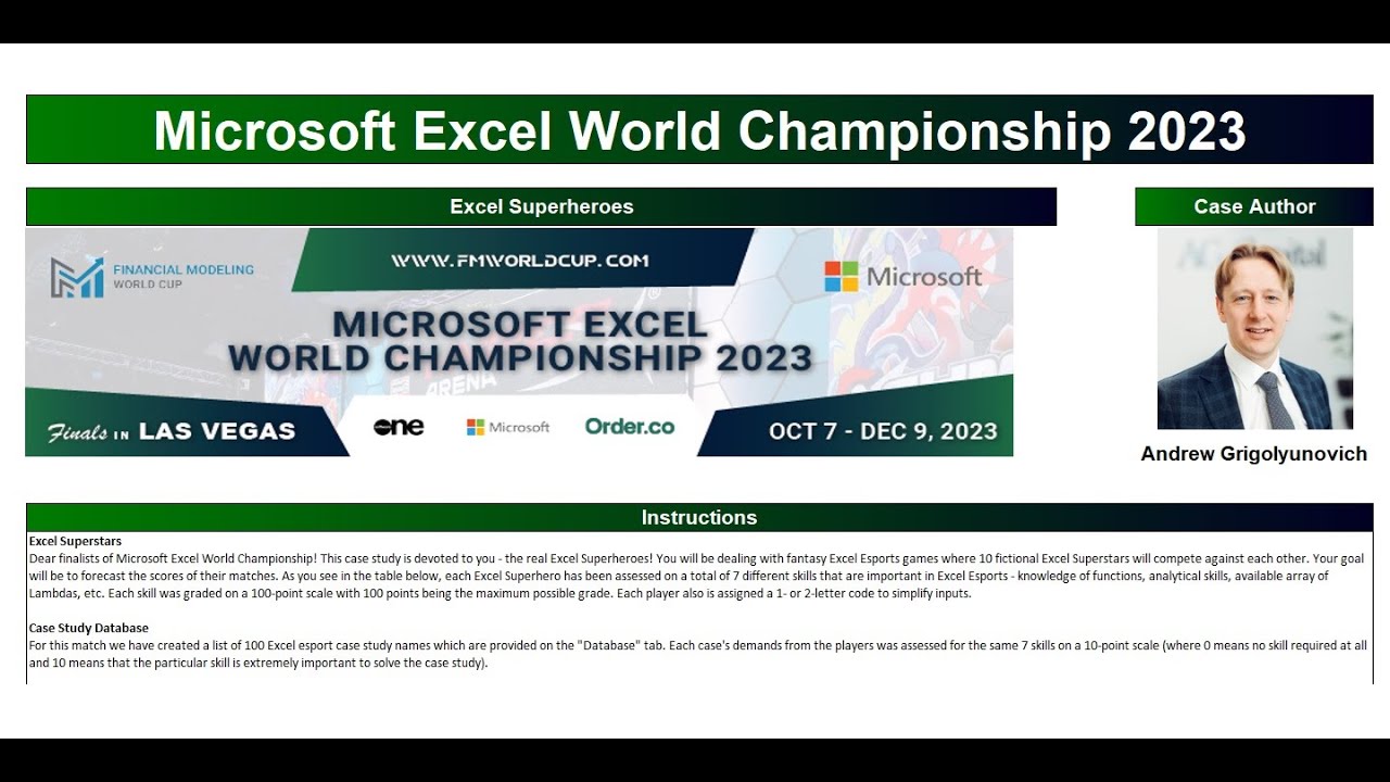 MEWC 2023 Semi Finals Excel Superheroes by Andrew Grigolyunovich Live ...