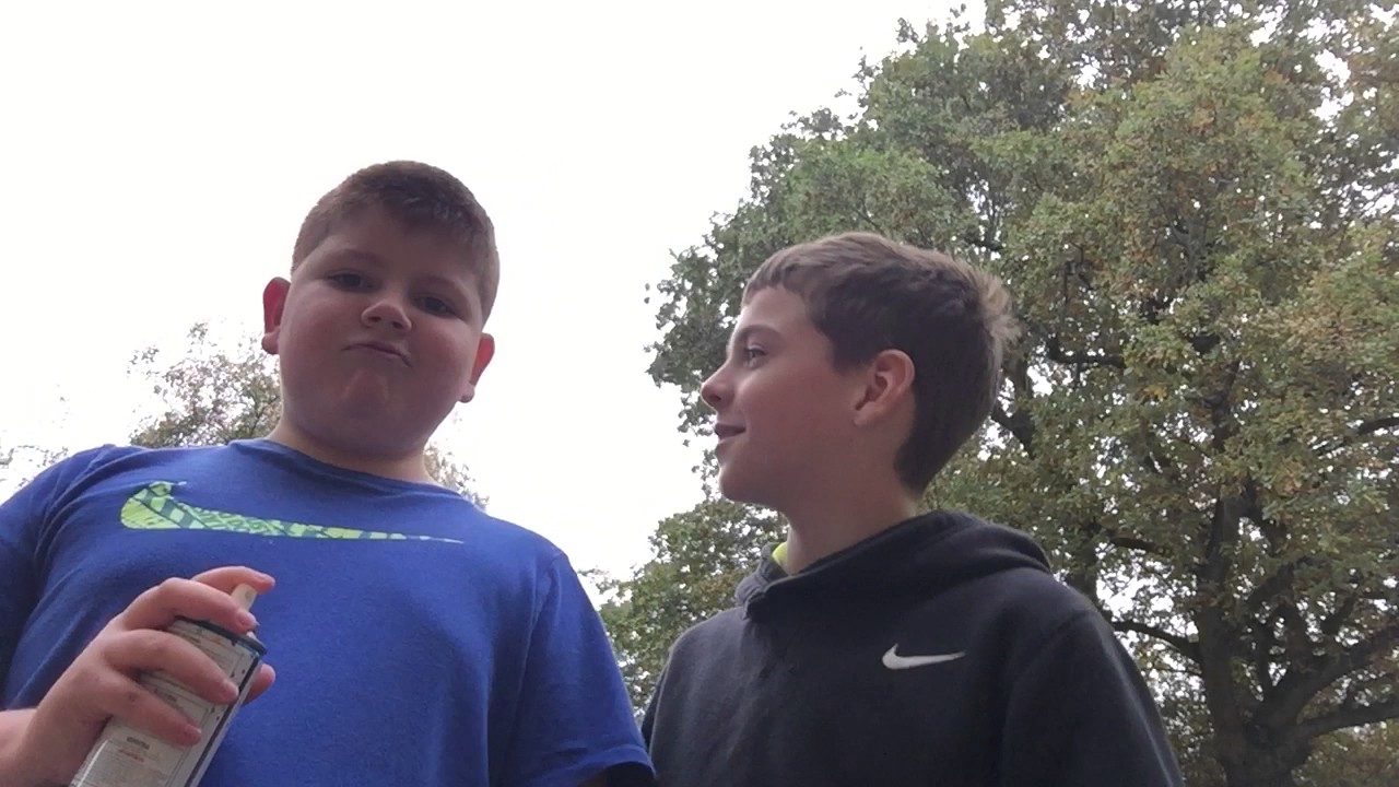 Silly string challenge - YouTube