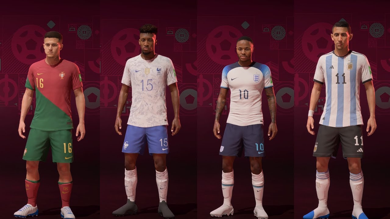 THE WORLD CUP IS HERE !! FIFA 23 TEAMS KITS AND RATING !!!! - YouTube