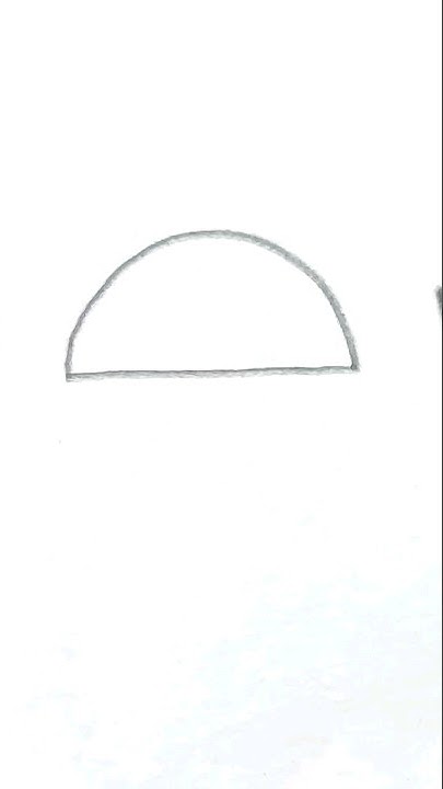 Draw half circle using 2 dots | #drawing #pencil #half #circle #shorts ...