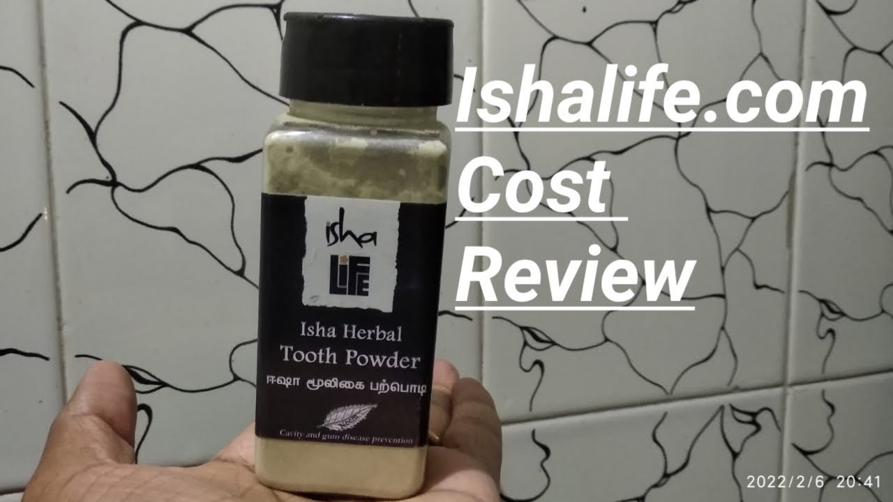 isha Herbal Tooth Powder | Cost | Review | #jaswanthishameditator - YouTube