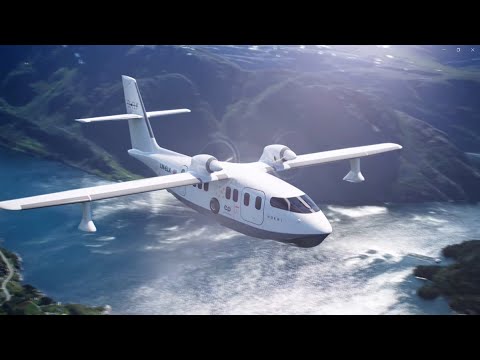 New design of Elfly NOEMI all electric amphibian airplane 20230614 ...