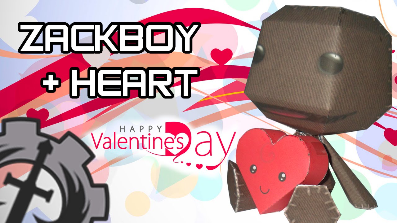 Arma tu Regalo de San Valentin | Sackboy + Corazon Papercraft - YouTube
