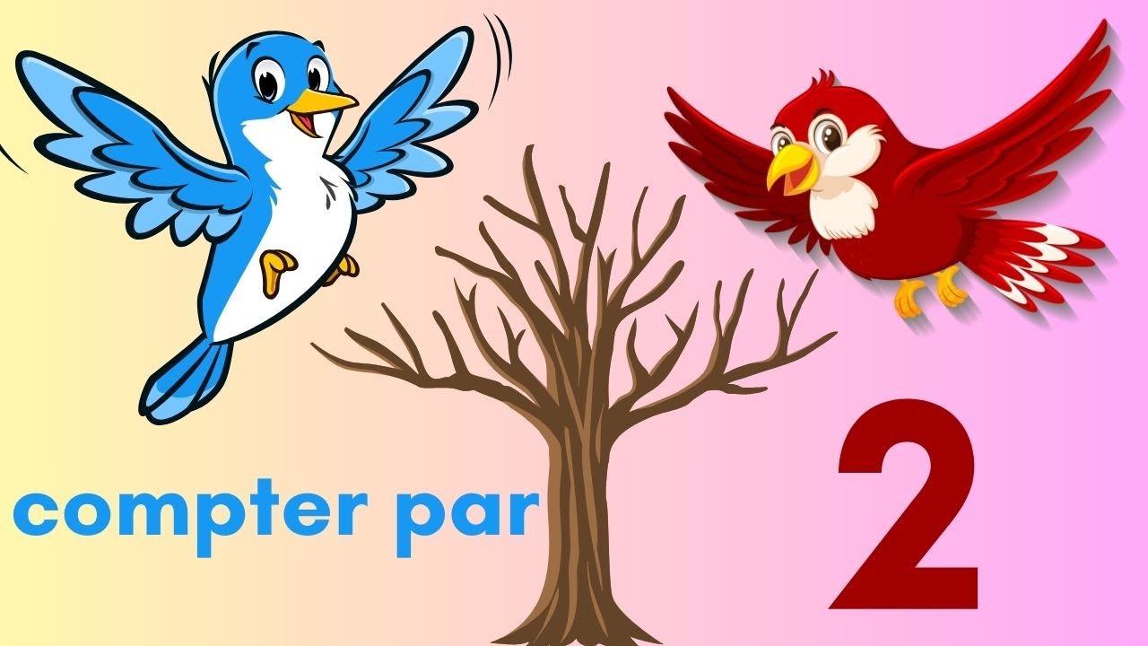 Compter par 2 en français(Count by 2's in French) Chiffres(French ...