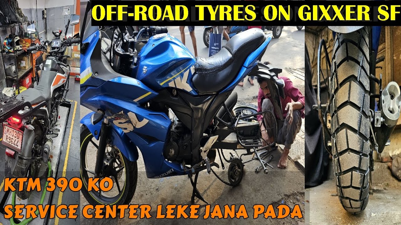 APOLLO TRAMPLER XR TYRE INSTALLATION ON GIXXER SF | OFF ROADING K MAJE ...