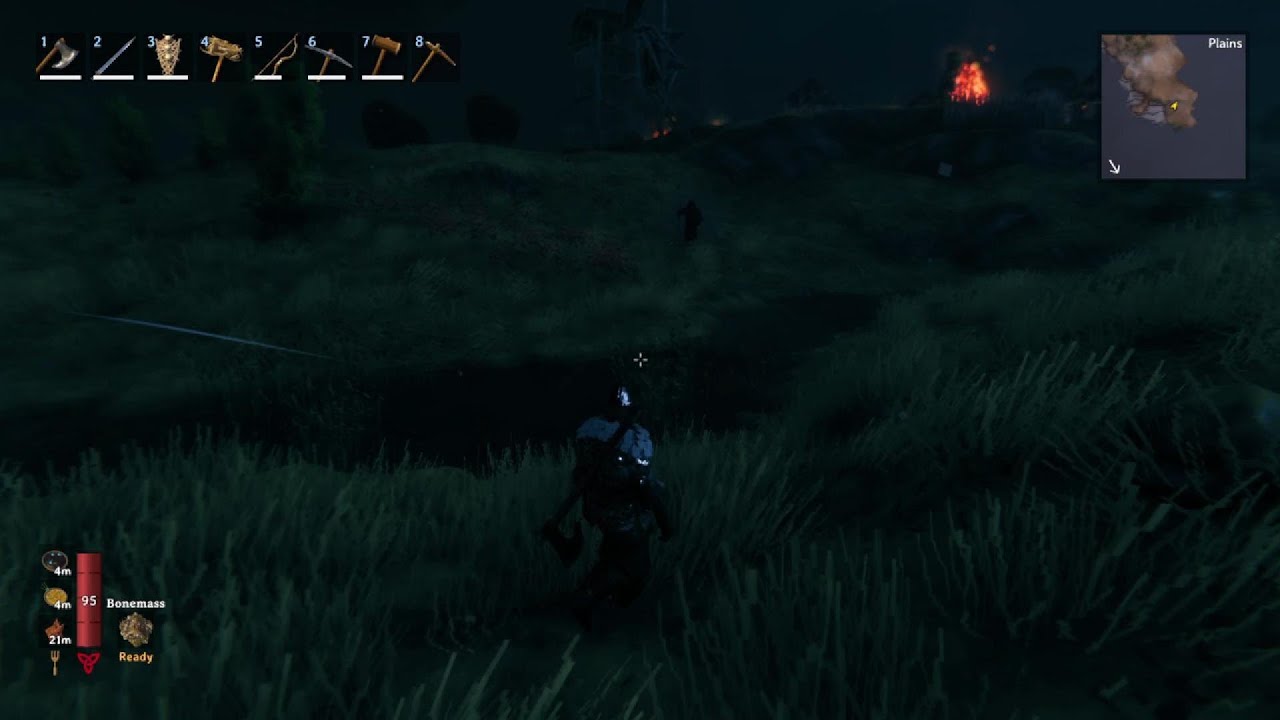 Grim Reaper watching me in Valheim, an omen of things to come. - YouTube