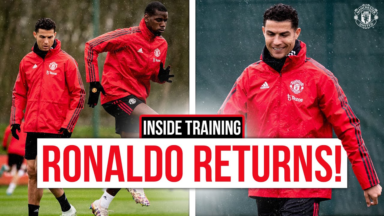 Inside Training | Cristiano Ronaldo Is BACK As United Prepare For ...