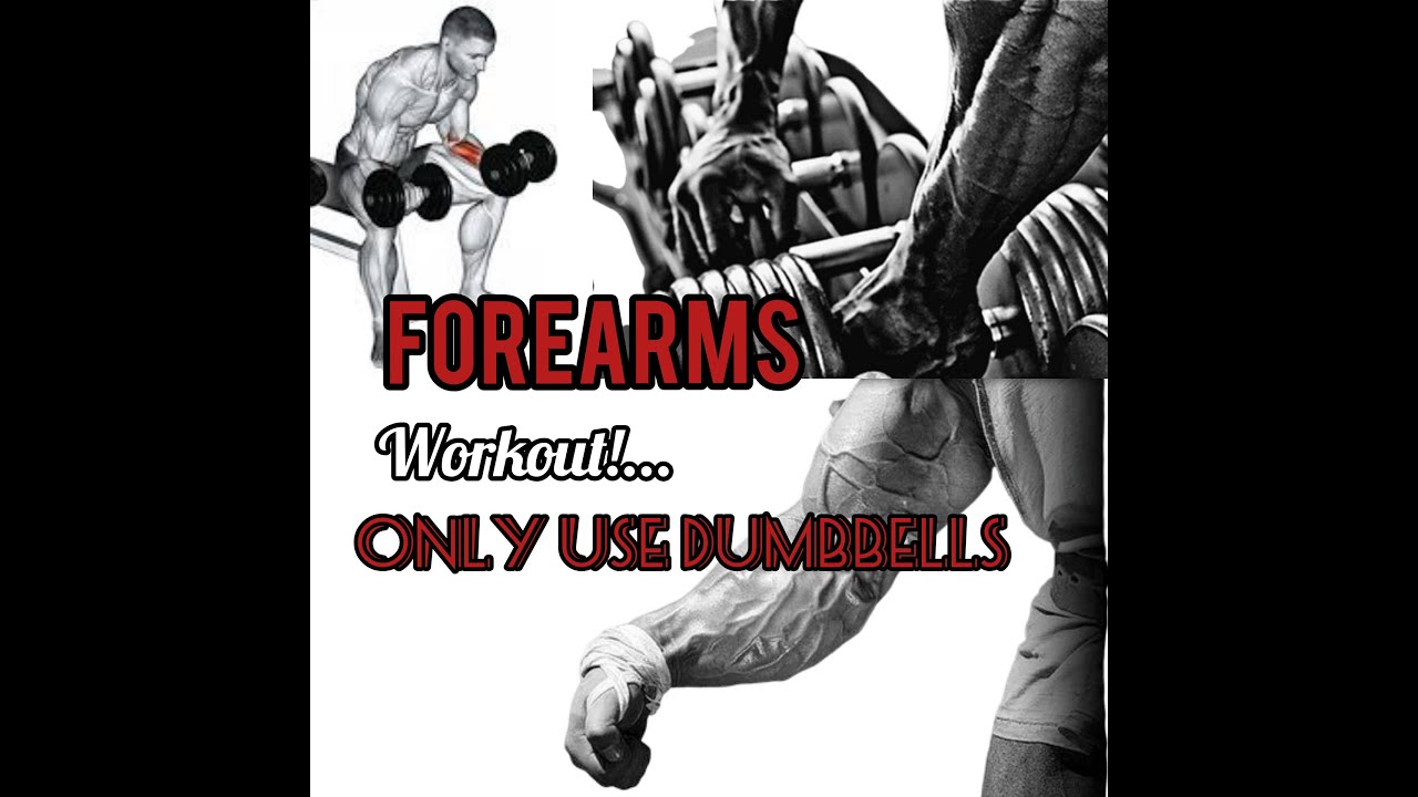 4 Forearms Workout Only Use Dumbbells | how to get monster forearms in ...