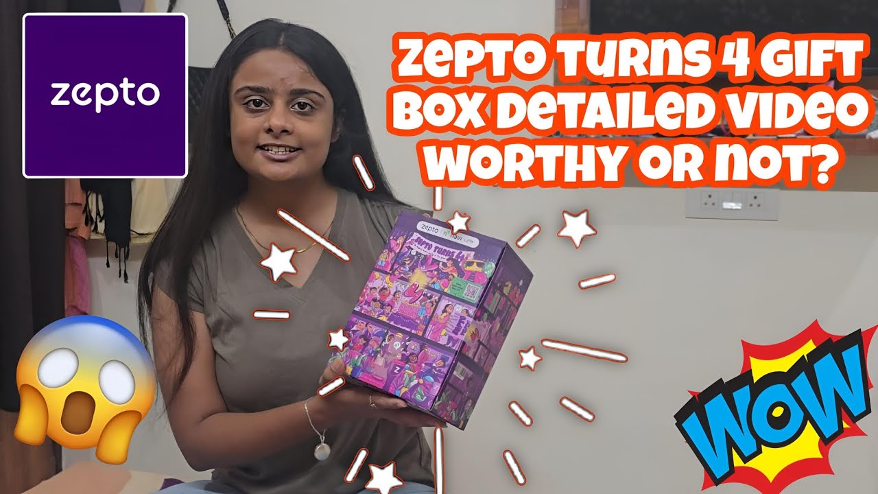 Zepto turns 4 Gift Box 2025 || ZT4 Gift how i can get zepto gift ...
