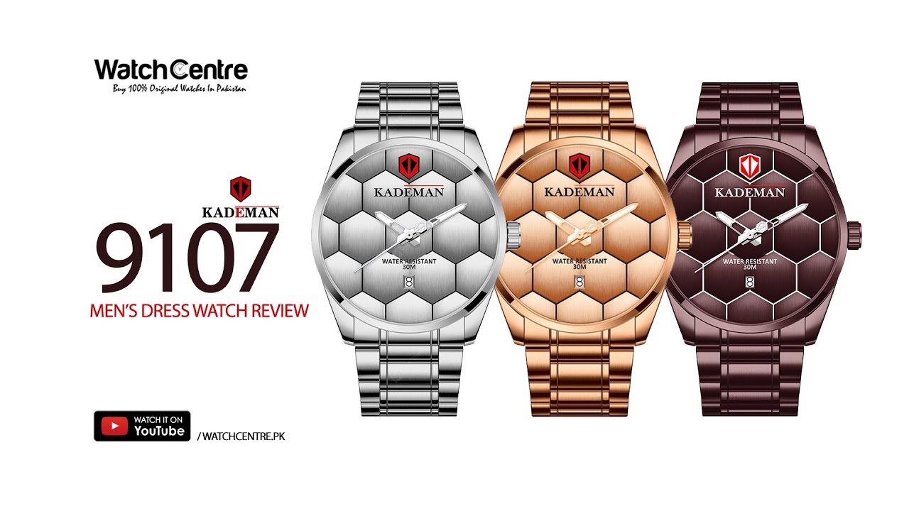 Kademan 9107 Men's Fashion Wrist Watch in Stainless Steel & Attractive ...