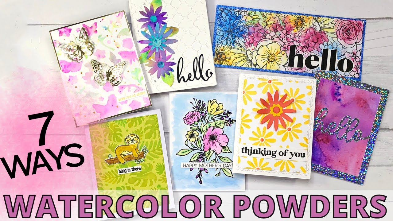 7 Ways to use Watercolor Powders | NEW Pink and Main Watercolor Gems ...