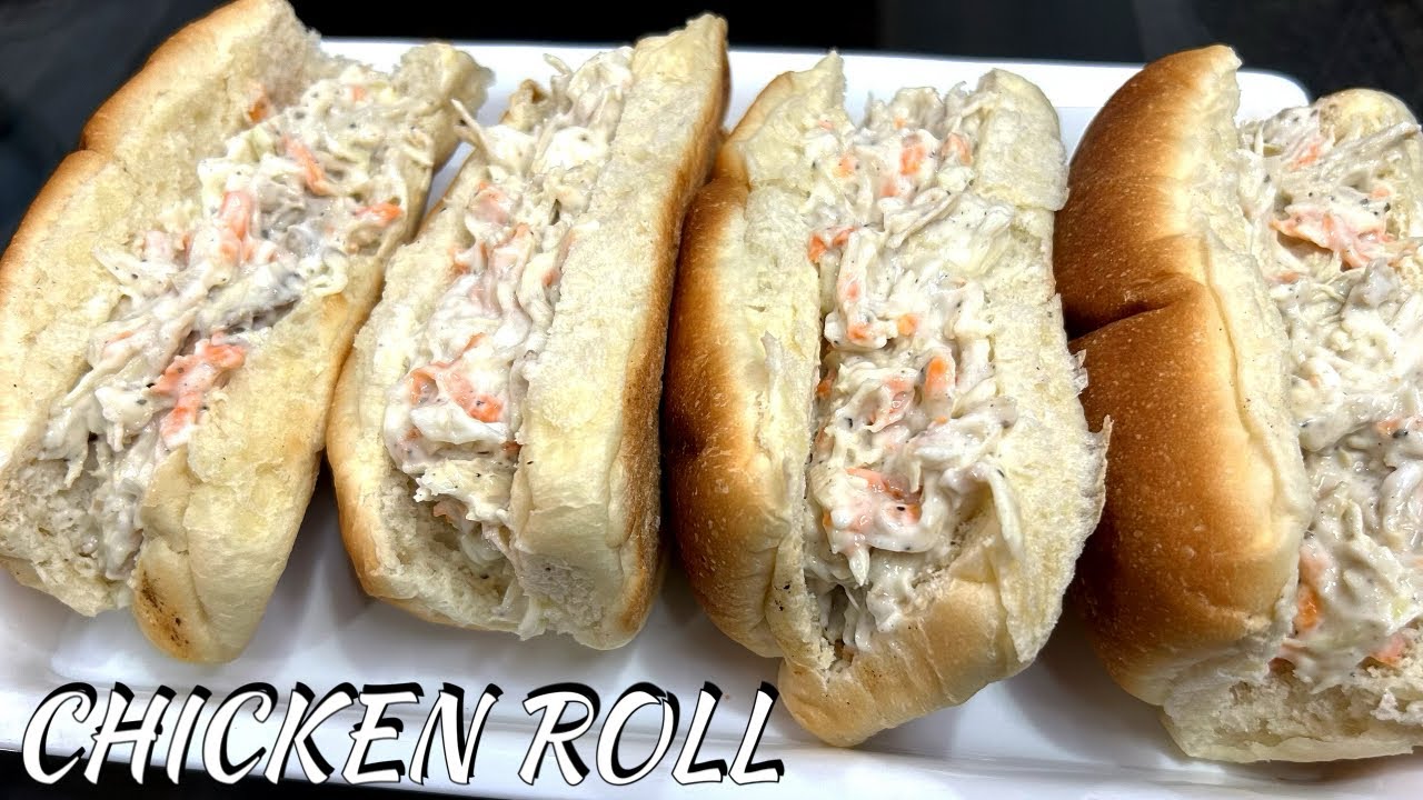 Chicken Roll | Goan Style Chicken Roll Sandwich | Chicken Roll w ...