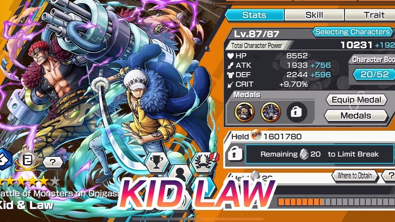 EX KID LAW🎮 GAMEPLAY ONE PIECE BOUNTY RUSH (OPBR) - YouTube