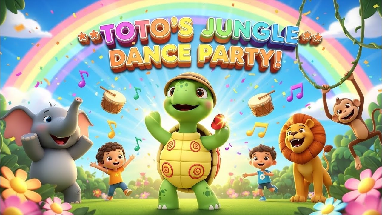 “Toto’s Jungle Dance Party 🐢 | Fun Kids Song | Dance, Stomp & Laugh ...