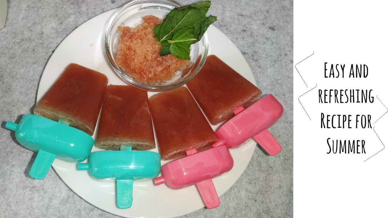 Watermelon Slush and Popsicle - Easy & Delicious Recipe - YouTube