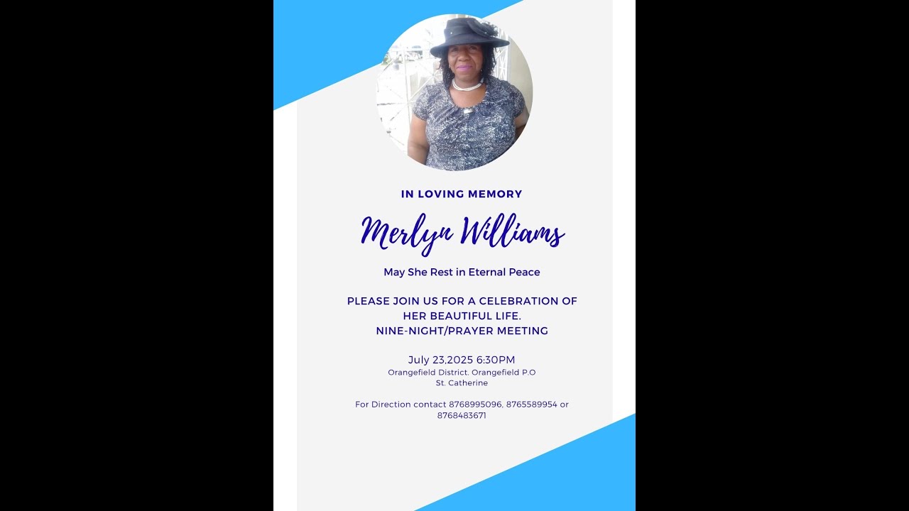 Thanksgiving Service For The Life Of Merlyn Angella Thompson Williams ...