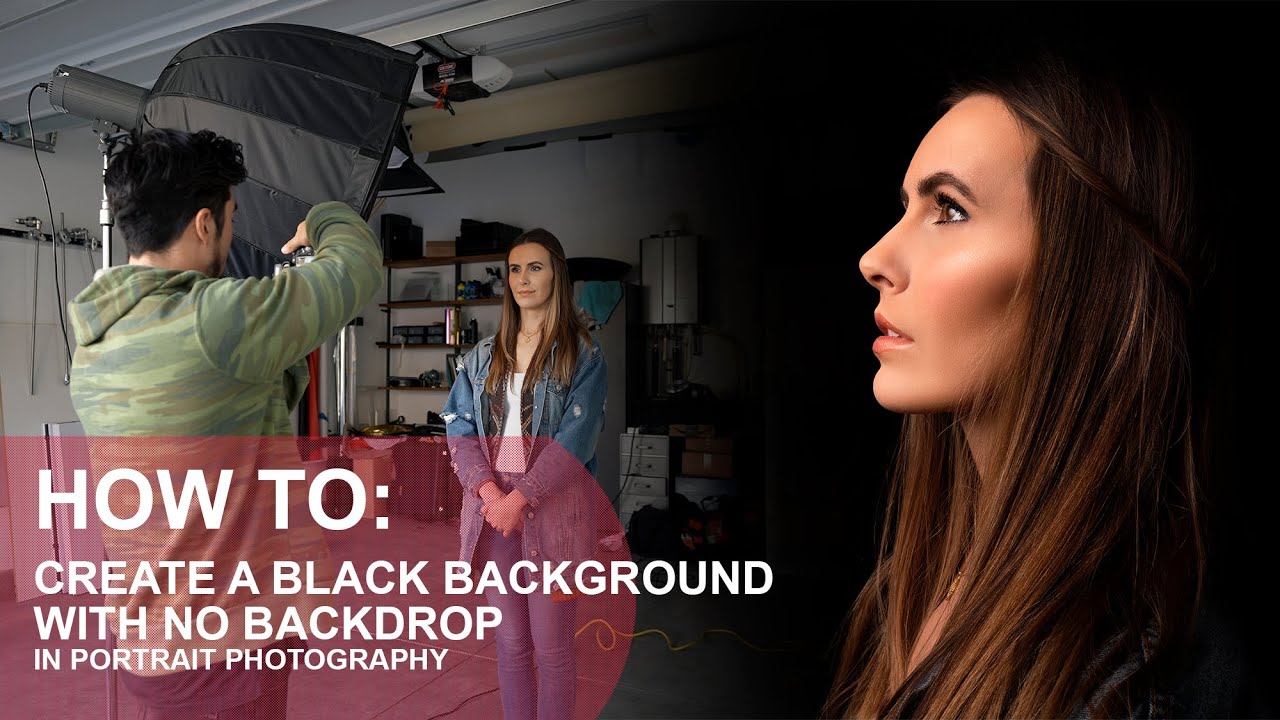 HOW TO create the black background effect without having a backdrop ...