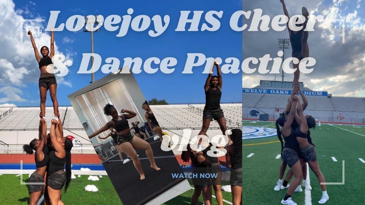 Lovejoy HS Cheer & Dance Practice with Intense Stunt Training: Spring ...