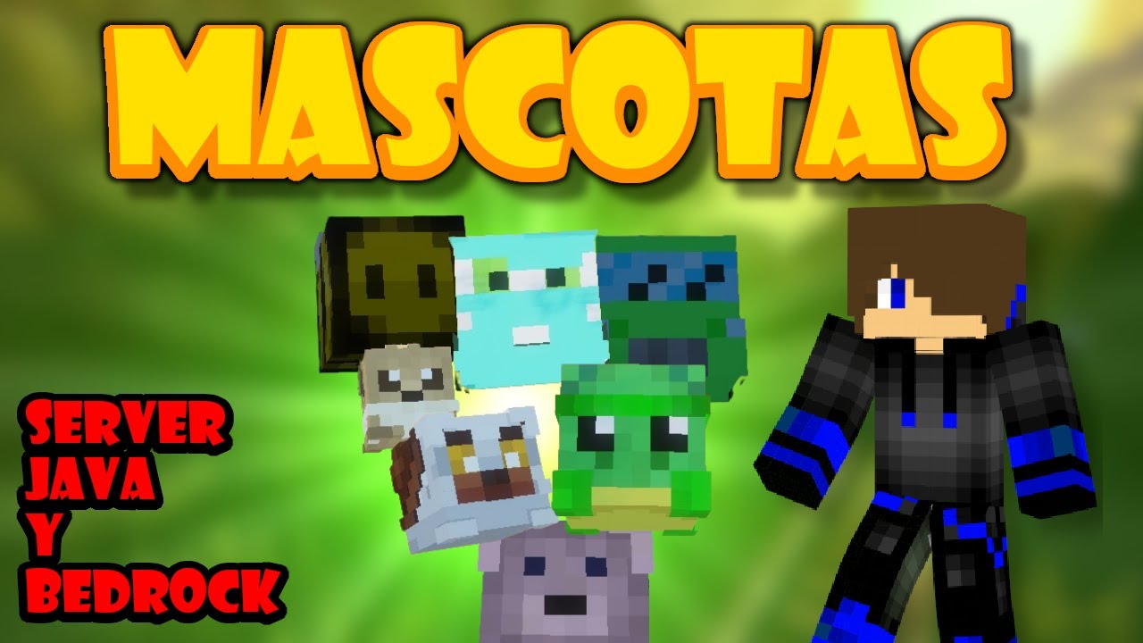 MASCOTAS en mi Server de Minecraft Java y Bedrock gratis para subs ...