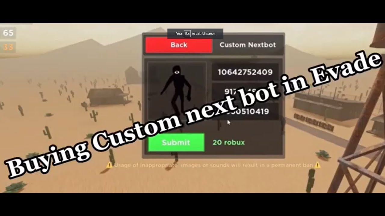 Buying a custom nextbot on Evade.. | funny moments |1st ever edited ...