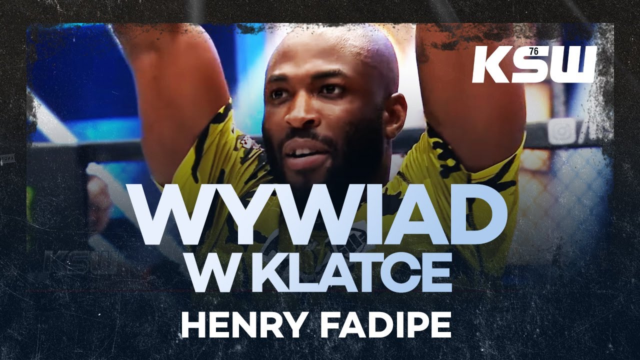 Pierwszy peruwiański krawat w historii KSW! Henry Fadipe po wygranej z ...