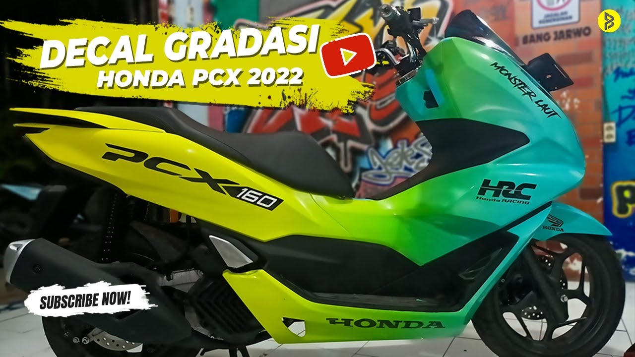 Decal Gradasi Honda PCX 2022 - YouTube