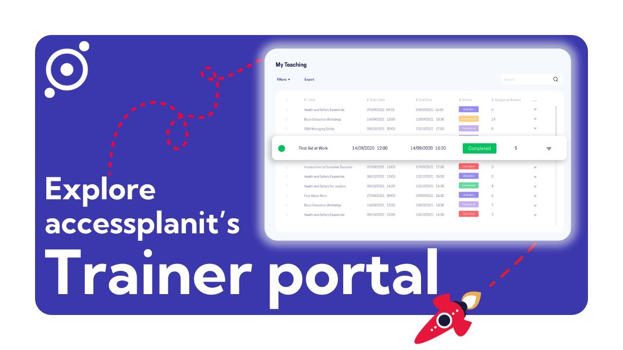 Trainer portal - accessplanit - YouTube