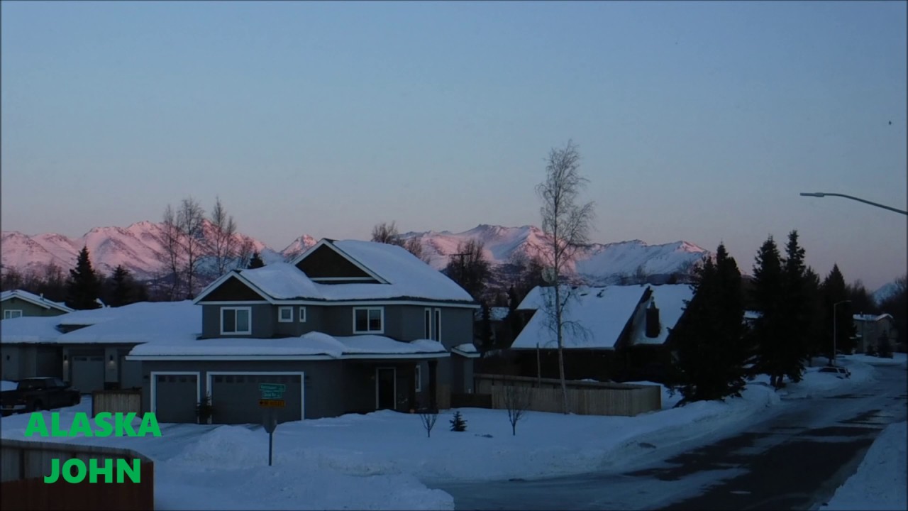 ALASKA STREET VIEW - Anchorage Evening - March 8th 2017 - YouTube