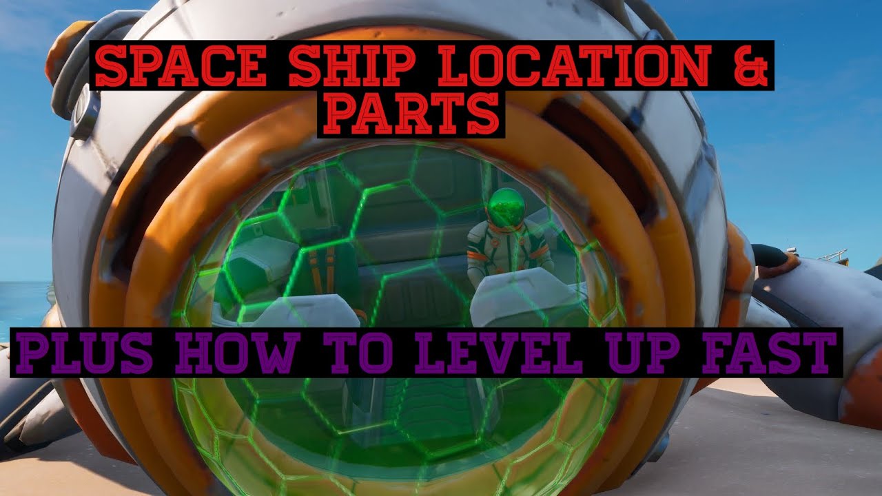 Space ship location in Fortnite chapter 2 season 3 and all parts. Plus ...