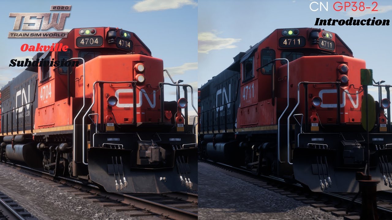 CN GP38-2 Locomotive Introduction : Oakville Subdivision : Train Sim World 2020 - YouTube