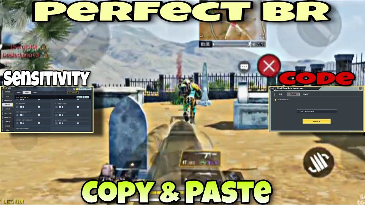 Perfectly Balanced Sensitivity Settings Code For Battle Royale | Season ...