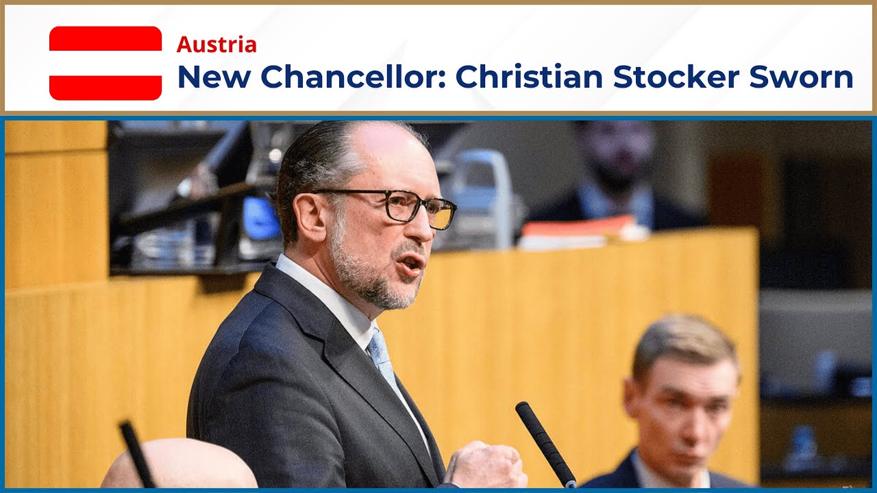 Austria’s New Chancellor | Christian Stocker Makes First Statement ...
