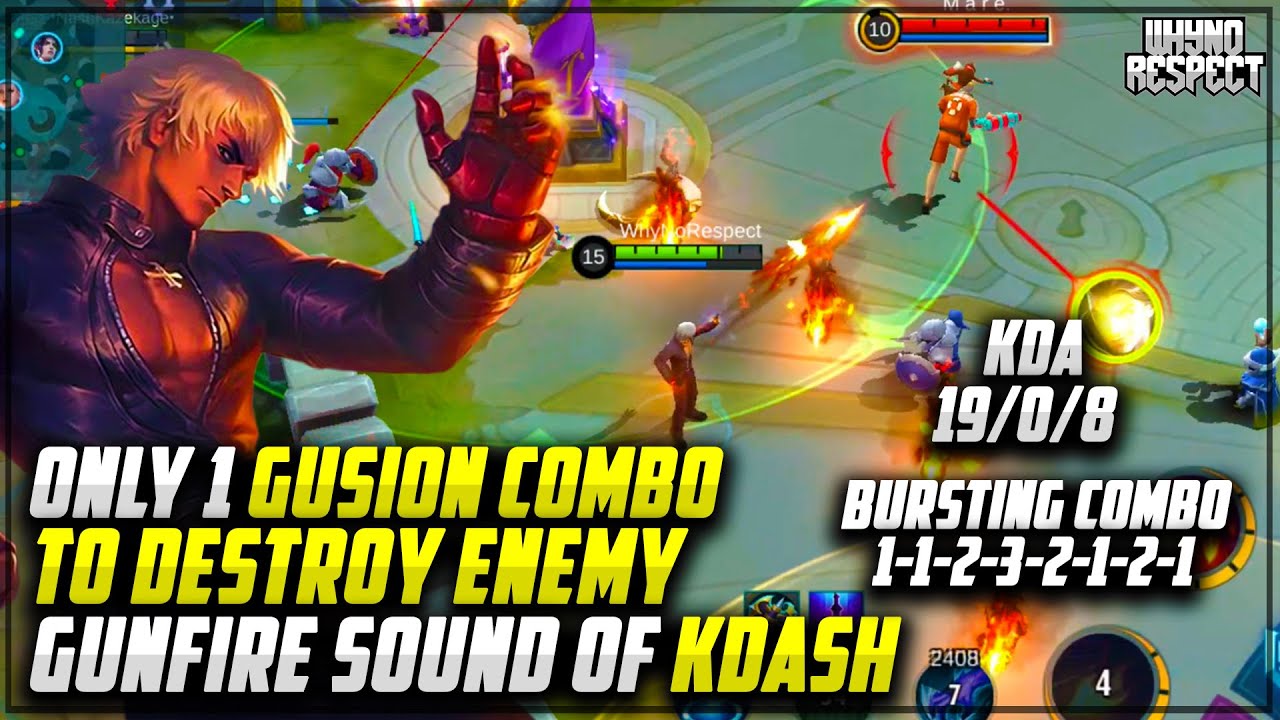 Use This Gusion Combo And Win Every Match! | SATISFYING K DASH GUSION ...