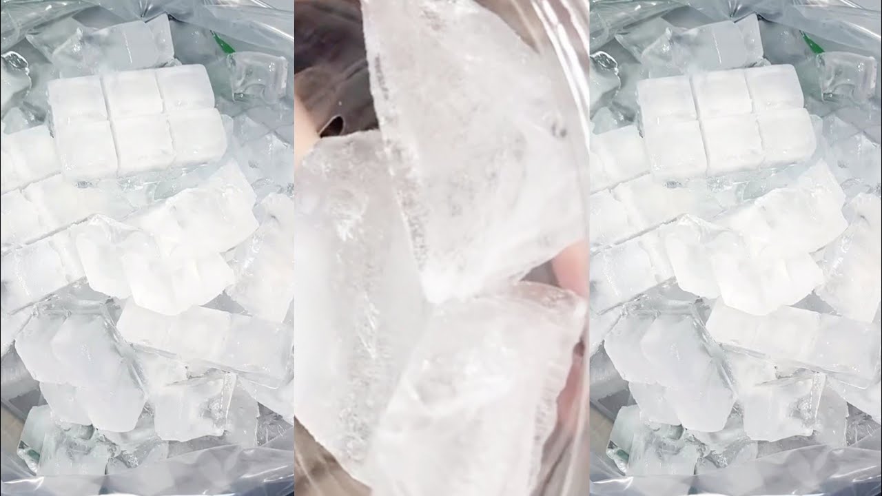 ASMR HARD ICE EATING / CRUSHED ICE / THIN ICE / CLEAR ICE / FREEZER ...