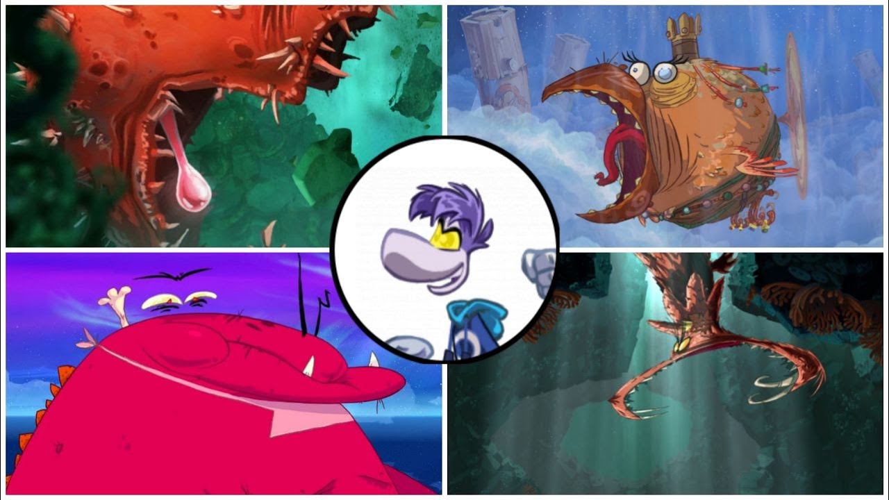 Rayman Origins - All Bosses (No Damage) - YouTube