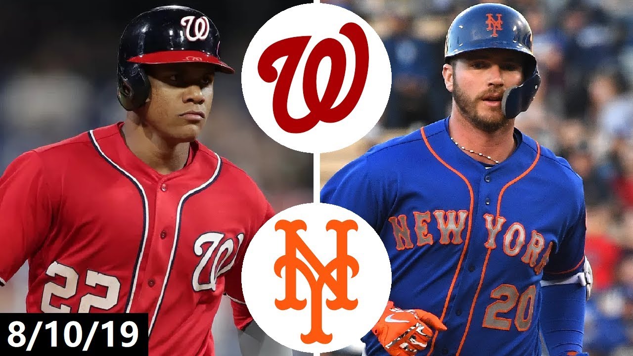 Washington Nationals vs New York Mets Highlights | August 10, 2019 ...