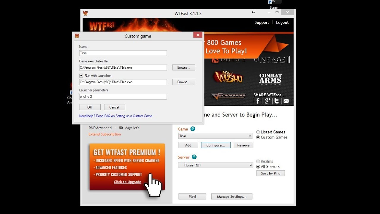 How to Work WTFast - Make ur connect to Tibia the best. NO TIBIA TUNEL ...