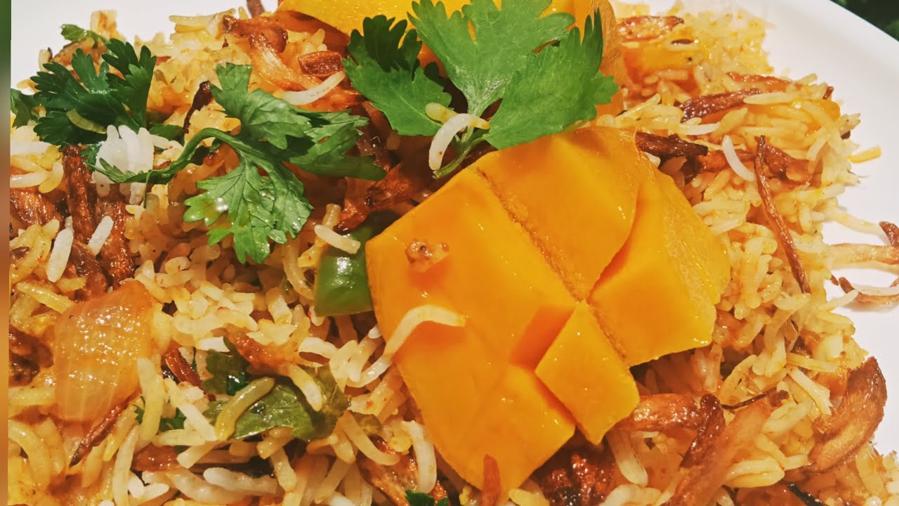 Mango Mastani Biryani || Eid Special || Mango Recipes|| Easy Biryani ...