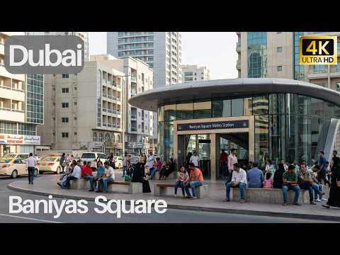 🇦🇪 DUBAI | BANIYAS SQUARE NIGHT WALK TOUR IN 4K | DEIRA SABKHA STREET, NAIF MARKET & GOLD SOUK