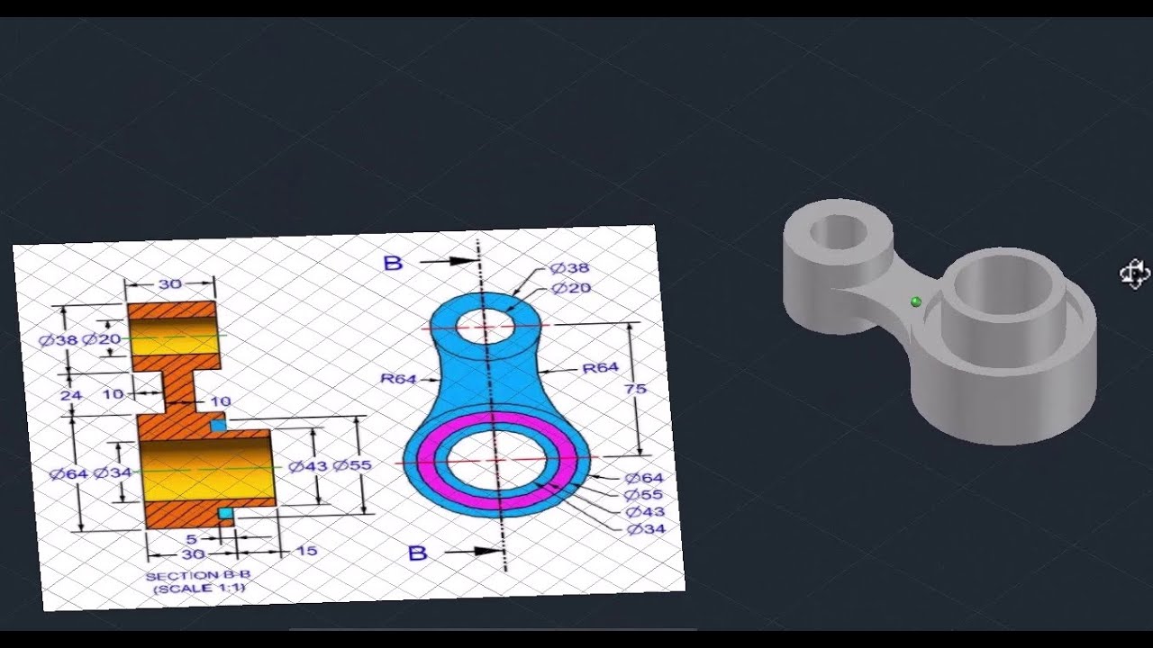 AutoCAD Mechanical 3D Drawings - YouTube