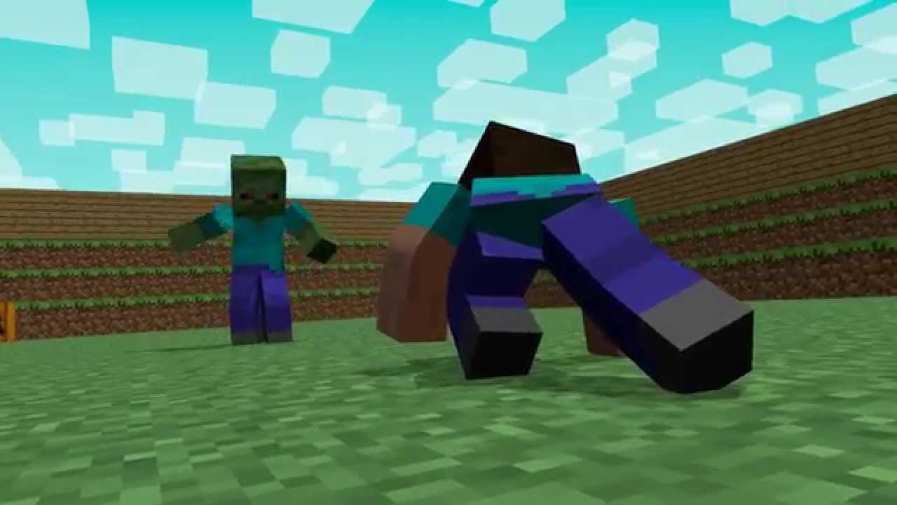 Minecraft Steve vs Zombie - YouTube