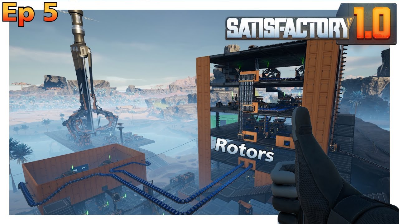 Built a 12 per minute Rotor Factory | Ep 5 | Satisfactory 1.0 LP - YouTube