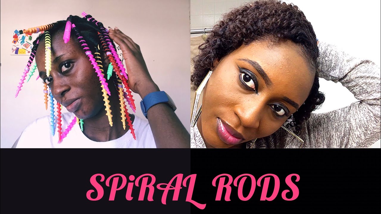 SPIRAL ROD ON RELAXED HAIR - YouTube