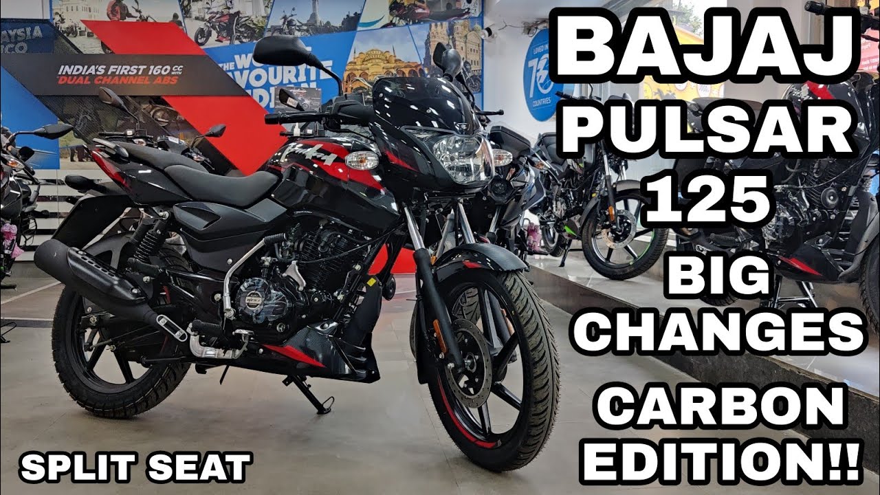 2023 PULSAR 125 Carbon Edition! Split Seat Single Disc Edition ...