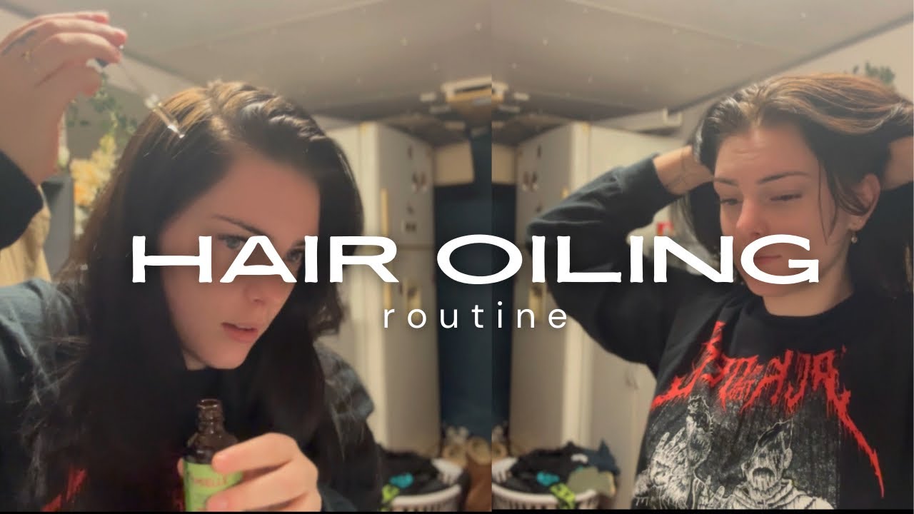 Hair oiling routine - YouTube