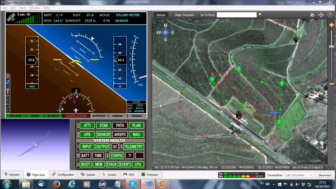 OpenPilot Revo Waypoint Test - YouTube