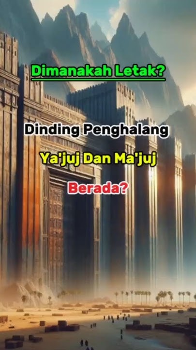 Dimana letak Dinding Penghalang Ya'juj Dan Ma'juj??? #kisahislami #yajujmajuj #islamic #fyp ...