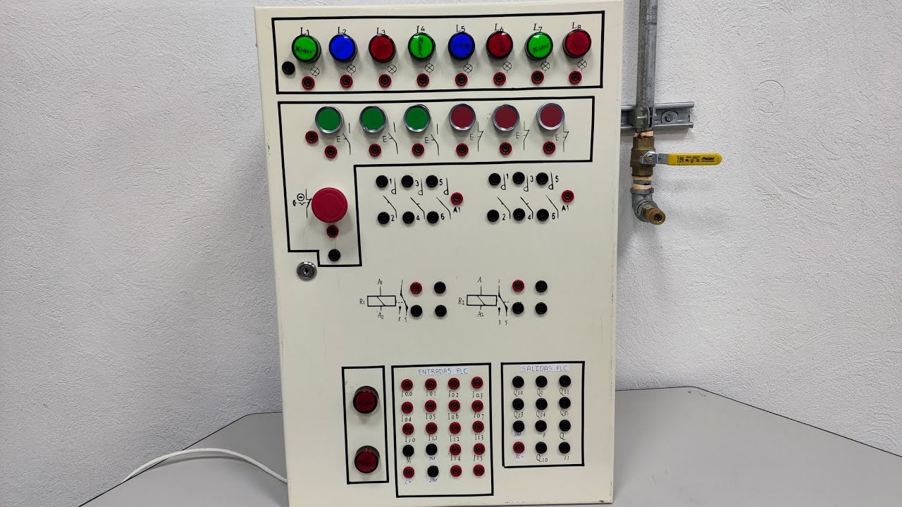 Elaboracion de módulos didácticos para automatizacion con P.L.C. - YouTube
