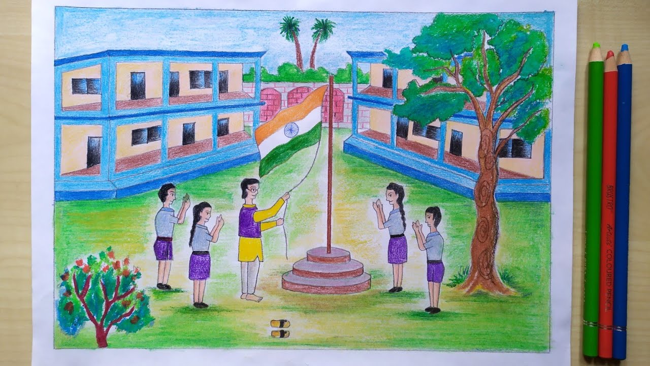 happy independence day drawing ||part-2||independence day celebration ...