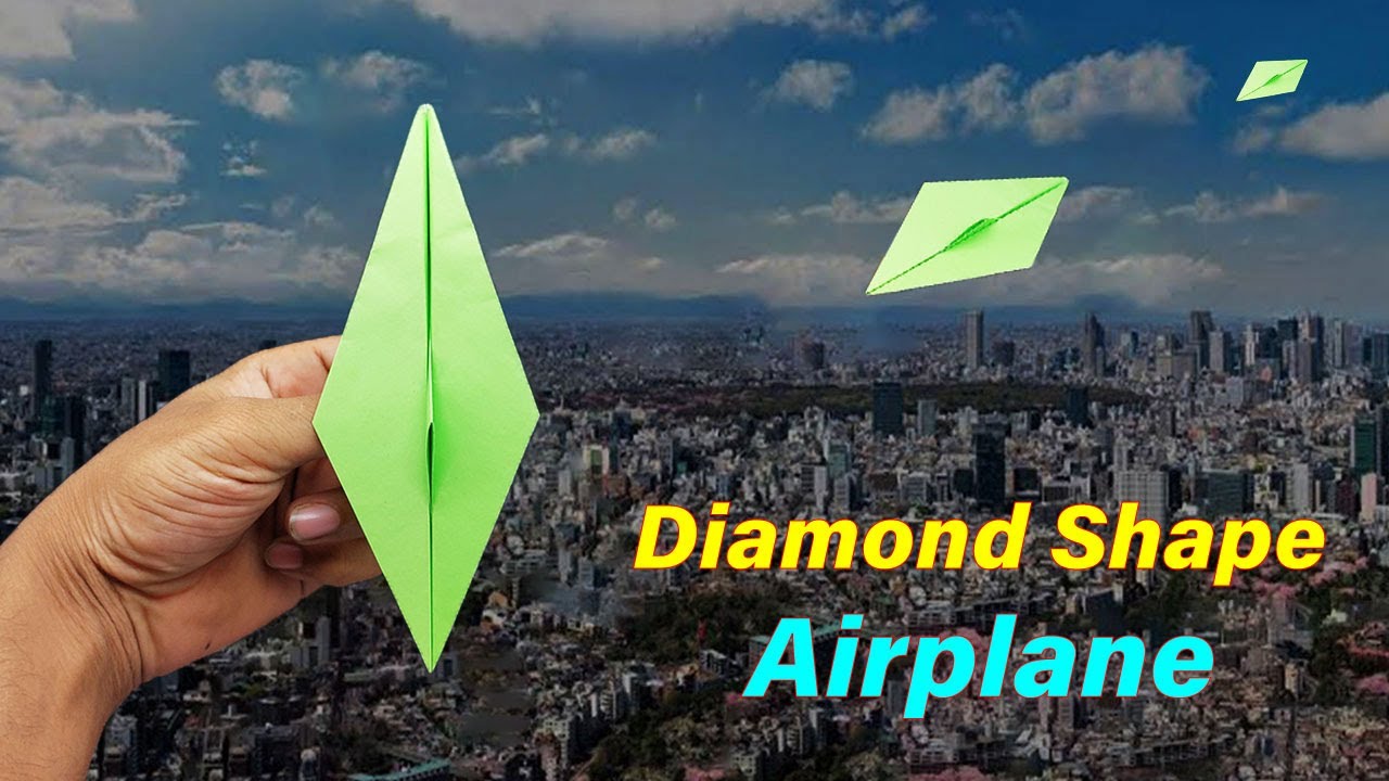 Diamond Paper Airplane that Flies Far - How to make a paper airplane ...